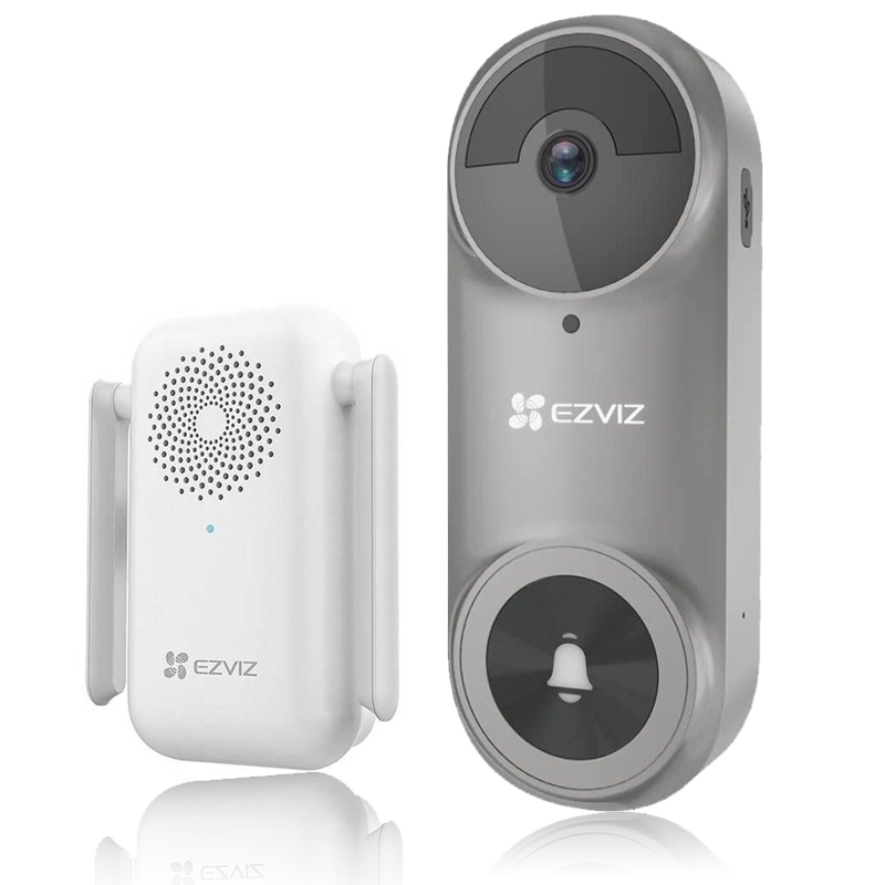 Ezviz Db2 2k 3mp Cs Db2 A0 2c3wpb šedá Domácí Wi Fi Zvonek